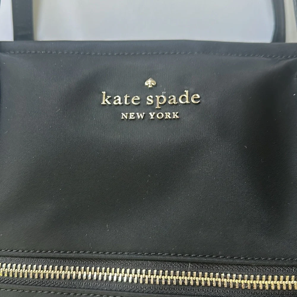 kate spade | Bags | Kate Spade Chelsea Large Nylon Tote Bag Black ...
